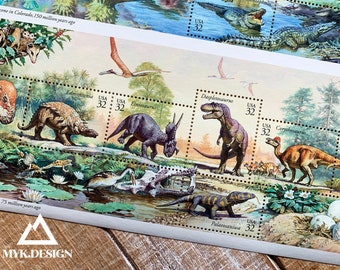 Postage Stamps Art & Collectibles Collectibles Stamps T-Rex Dinosaur ...