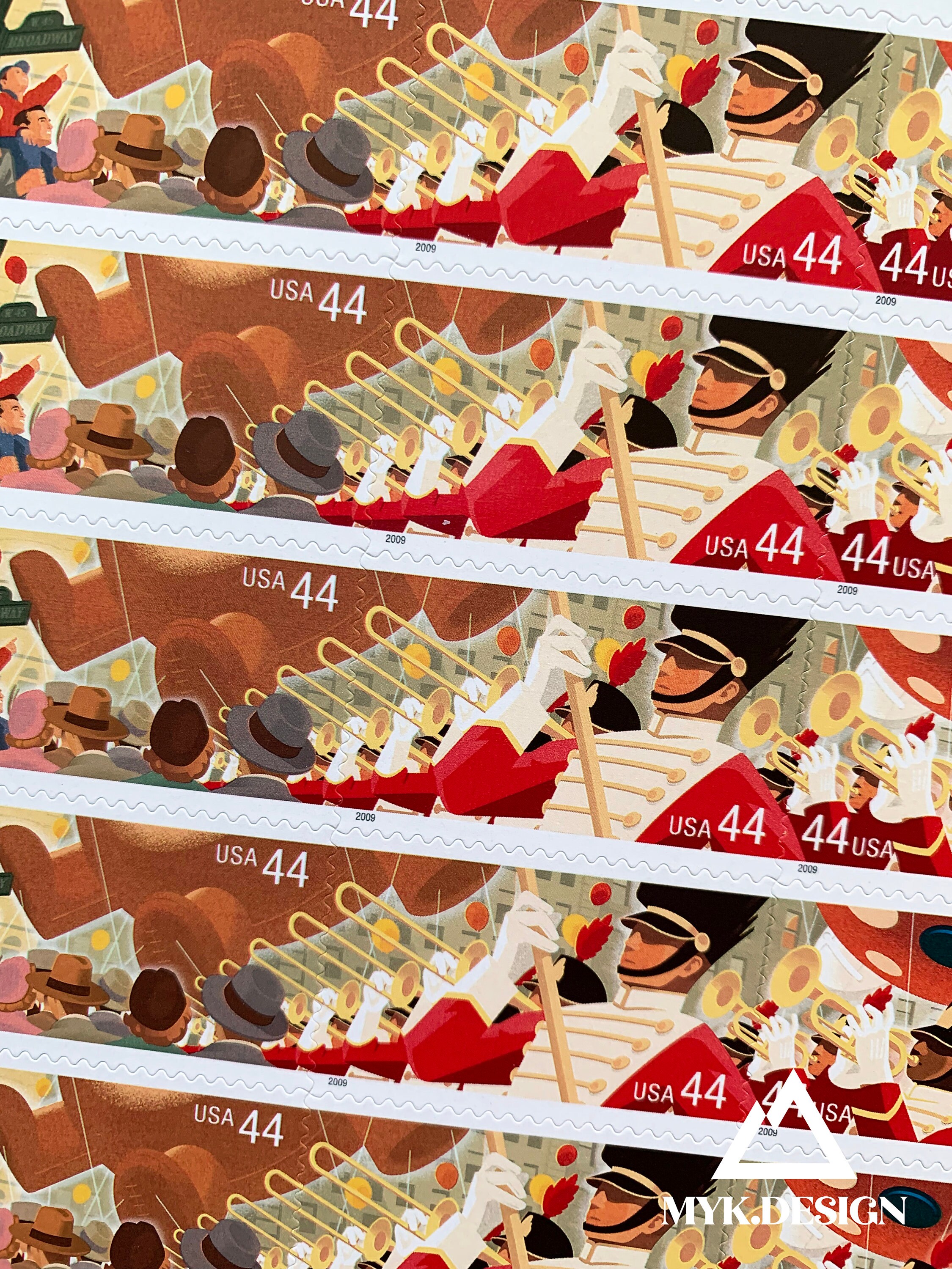 Twenty Thanksgiving Day Parade // 44 cent stamps // Face value 8.80 ...