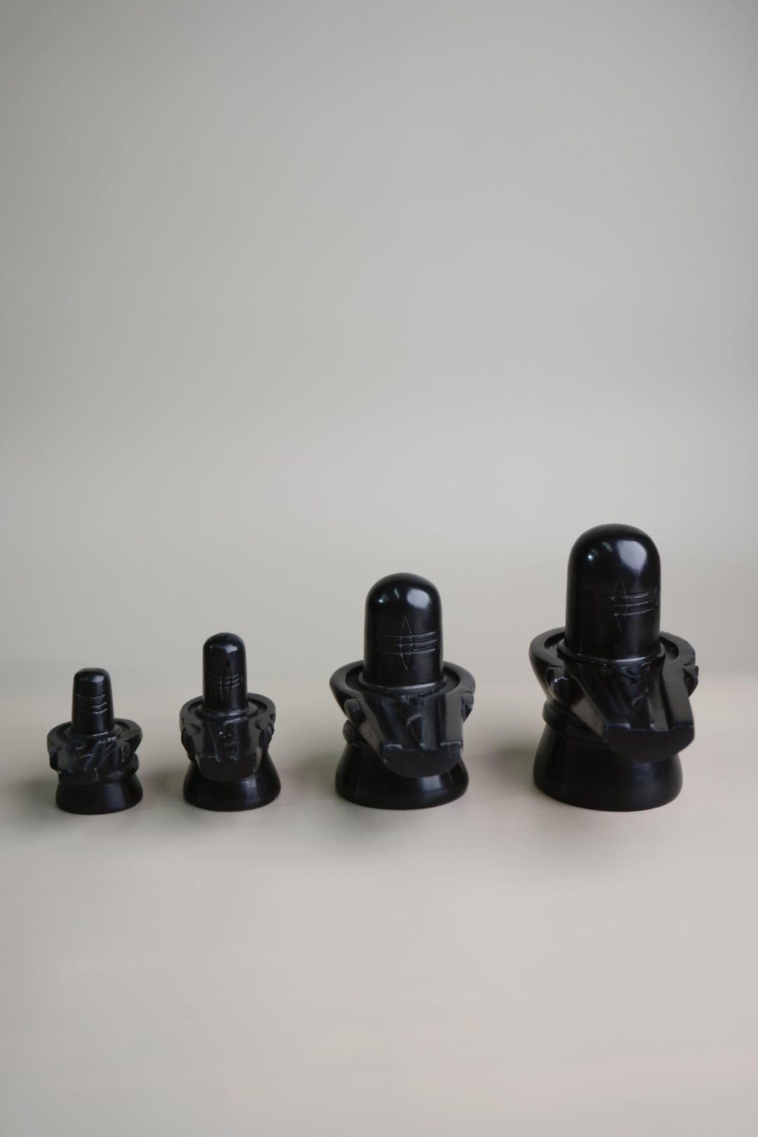 Stone Shiva Lingam Shiv Ling Idol Moorti Sculpture for Worship, Small ...