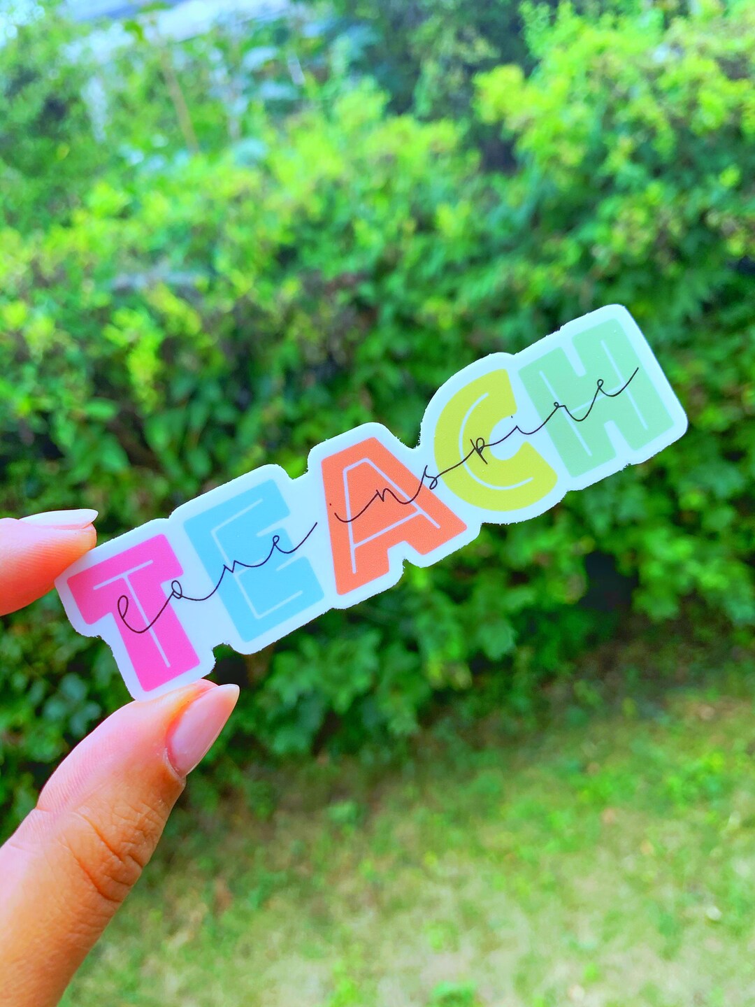 Teacher Sticker, Teacher Appreciation, Teach Love, Teacher Gift ...