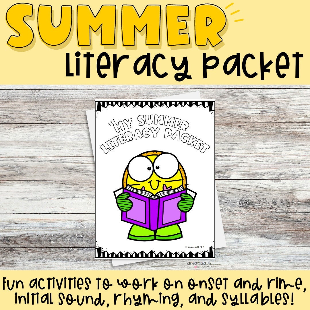 Summer Literacy Packet, Summer Literacy Activity, Literacy Activity ...