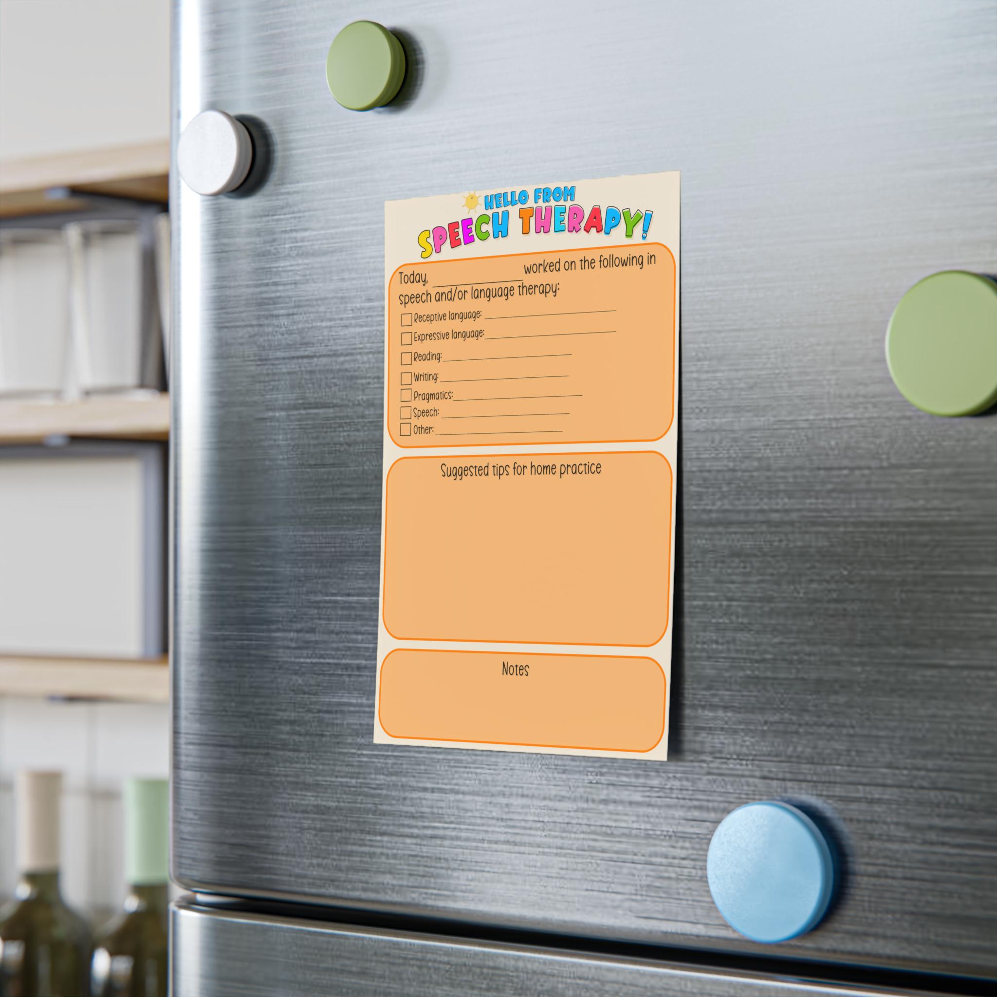 Speech Home Practice Adhesive Notes, Speech Home Notes, Sticky Notes ...
