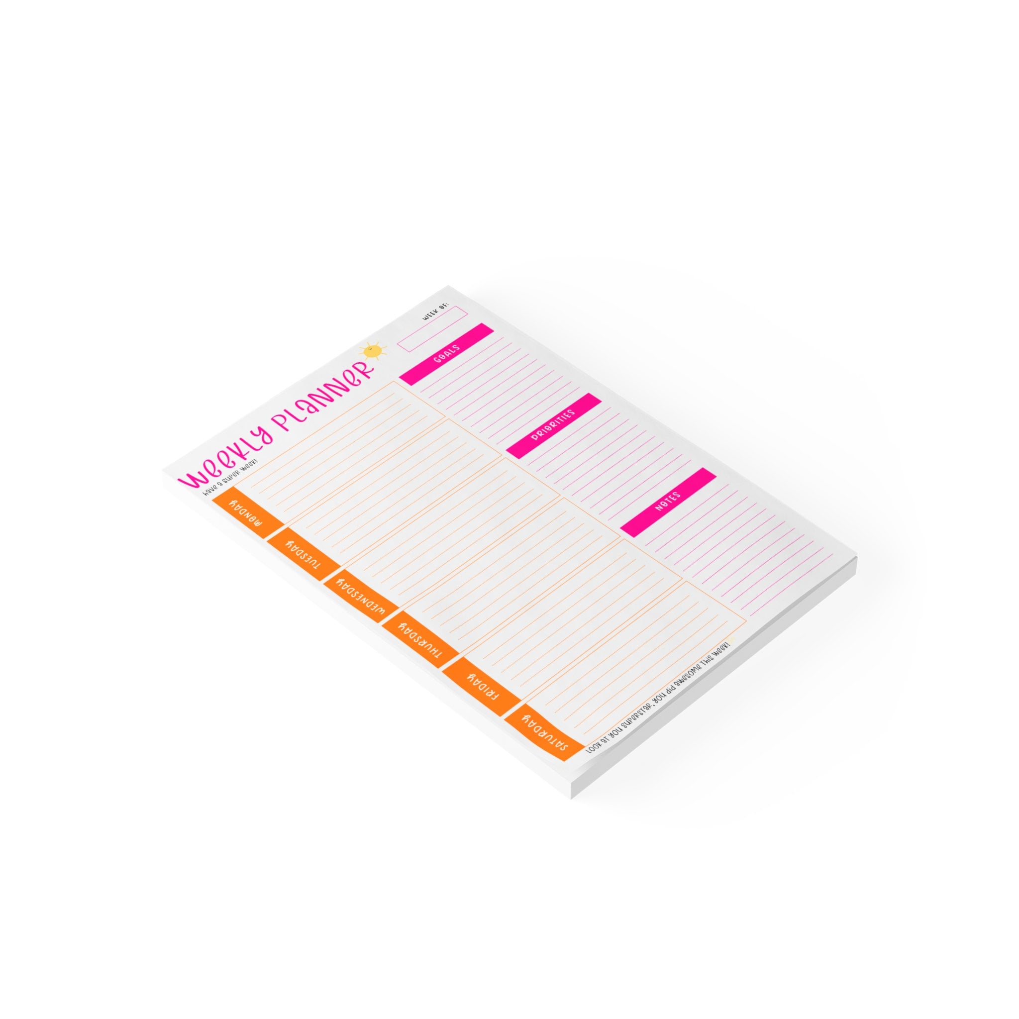 Weekly Planner Post-it®, Weekly Planner, Teacher Planner, SLP Planner ...