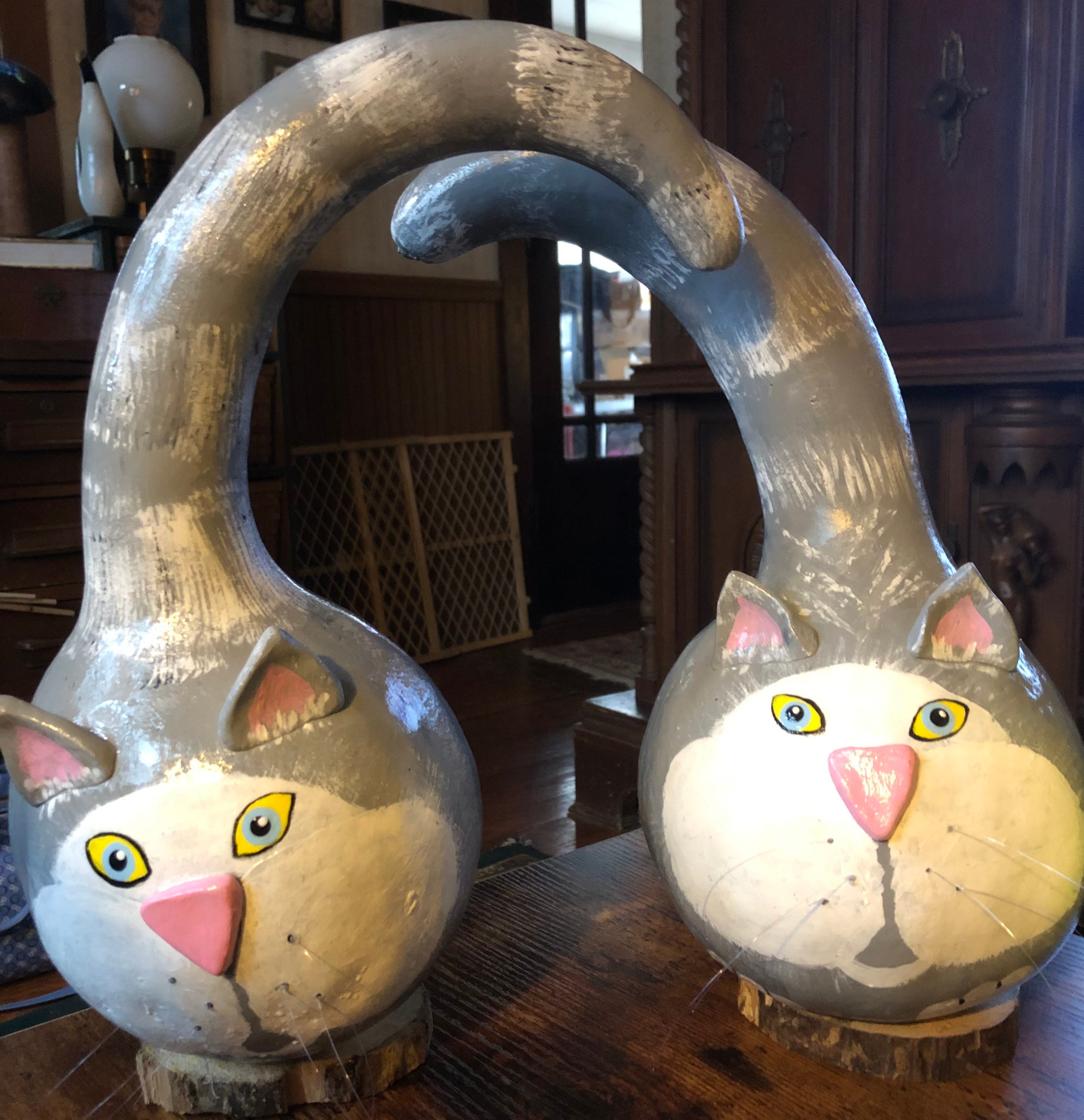 Cat Gourd Figures - Etsy