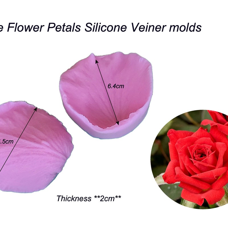 Rose Petal Silicone Mold - Etsy