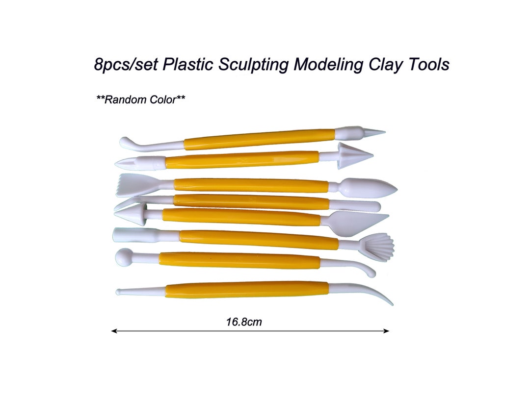 Polymer Clay Sculpting Tool Set, 8pcs Plastic Modeling Tools - Etsy
