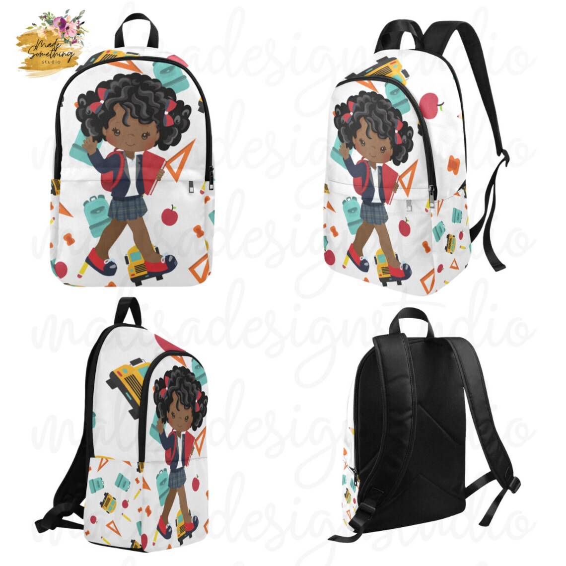 Little Girls Backpack Black Girl Magic Back to School Kids Backpack ...