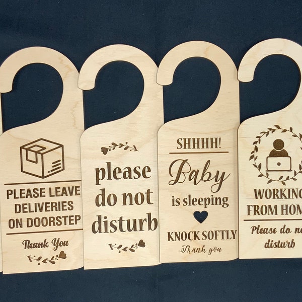 Laser Engraved Door Signs - Etsy