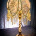 Golden Peacock Victorian Style Lampshade, Japanese Brocade, Glass ...
