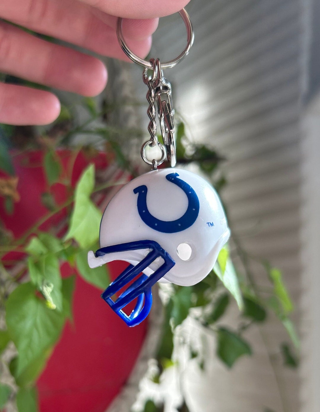 Indianapolis Colts Football Helmet Keychain - Etsy