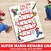 Super Mario Luigi Reward Chart, Sticker Chart, Kids Potty Training ...