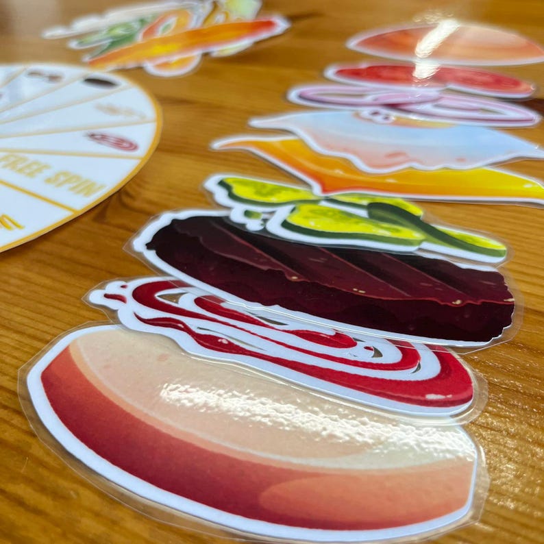 Build a Burger Pretend Play Dramatic Play Build a Burger Play Spinner ...