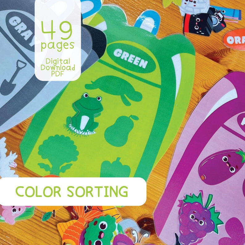 Color Matching Color Sorting Activities Color Game Color Learning Sort ...