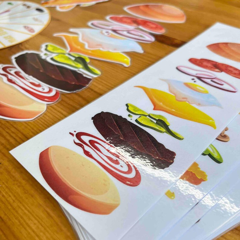 Build a Burger Pretend Play Dramatic Play Build a Burger Play Spinner ...