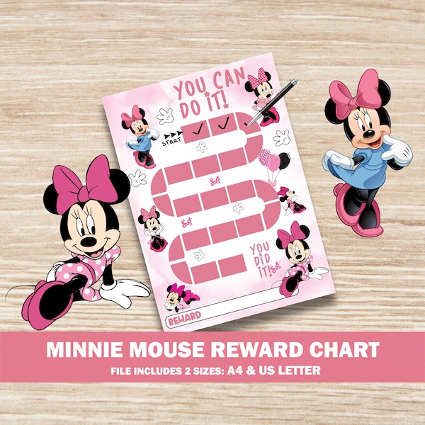 Minnie Mouse Potty Chart - Etsy