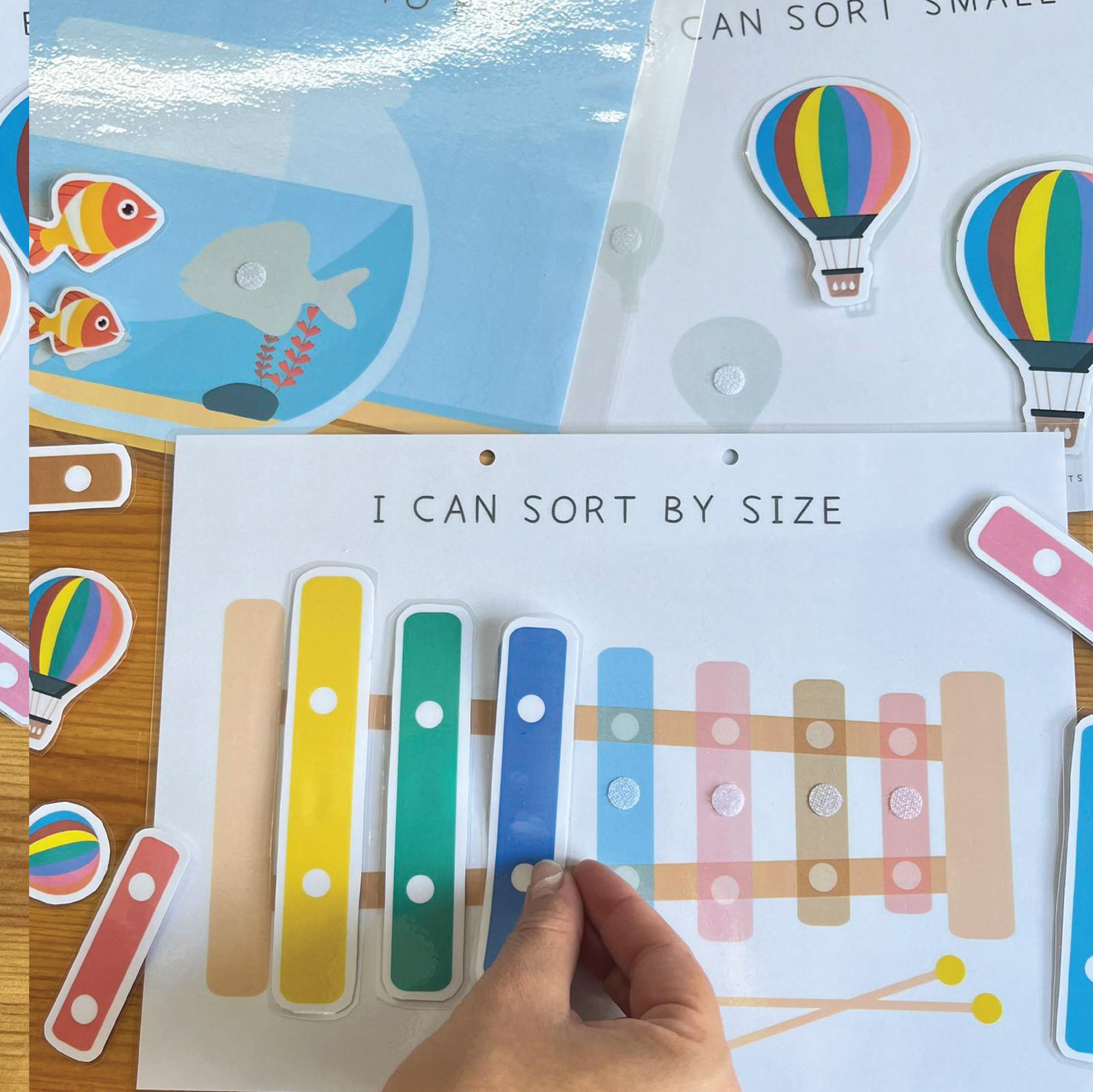 Sorting Activity Small to Big Worksheet, Toddler Activity, Homeschool ...