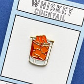 Whiskey Cocktail Enamel Pin Drinks and Alcohol Themed Gift - Etsy