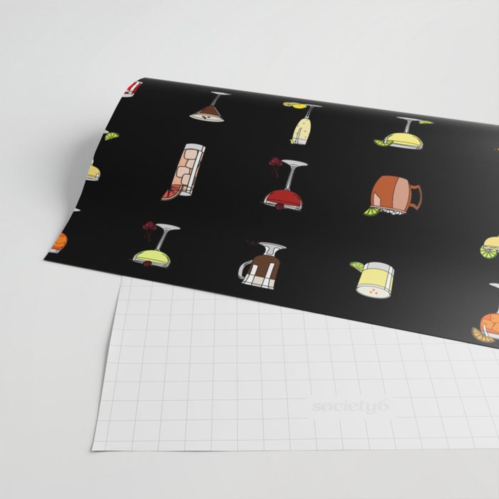 Classic Cocktails Wrapping Paper Sheets Set of 5 Alcohol - Etsy
