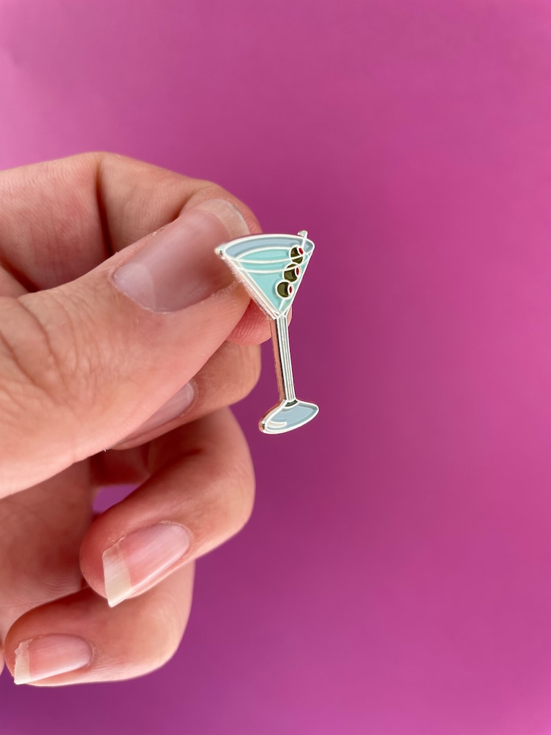 Martini Cocktail Enamel Pin Drinks and Alcohol Themed Gift - Etsy
