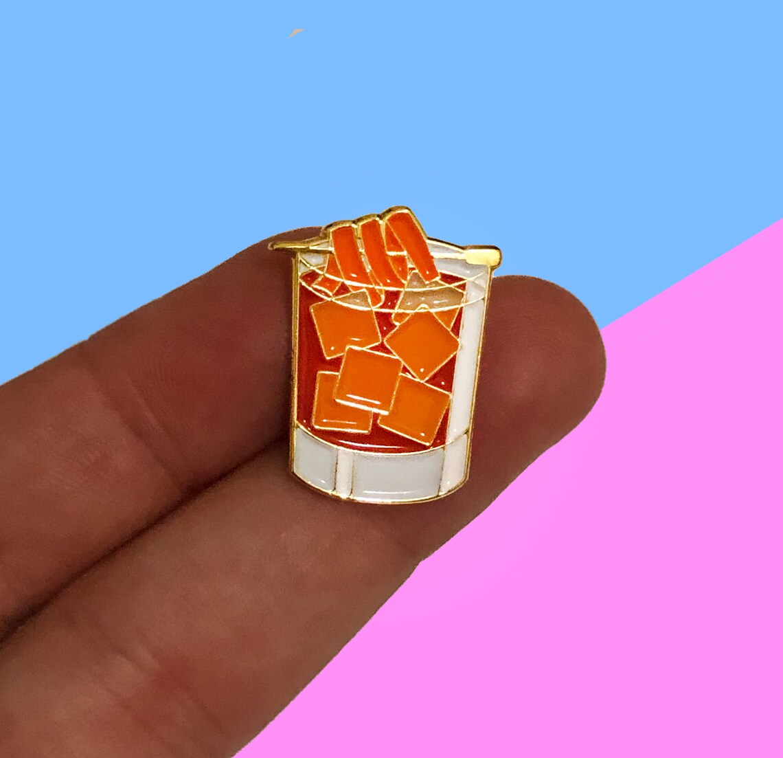 Whiskey Cocktail Enamel Pin Drinks and Alcohol Themed Gift - Etsy