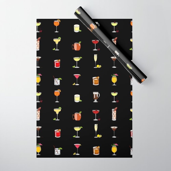 Alcohol Wrapping Paper - Etsy