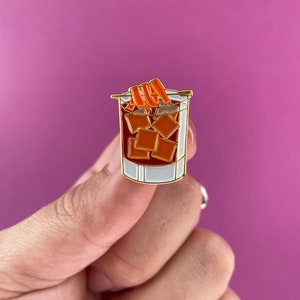 Whiskey Cocktail Enamel Pin - Drinks and Alcohol Themed Gift Ideas ...