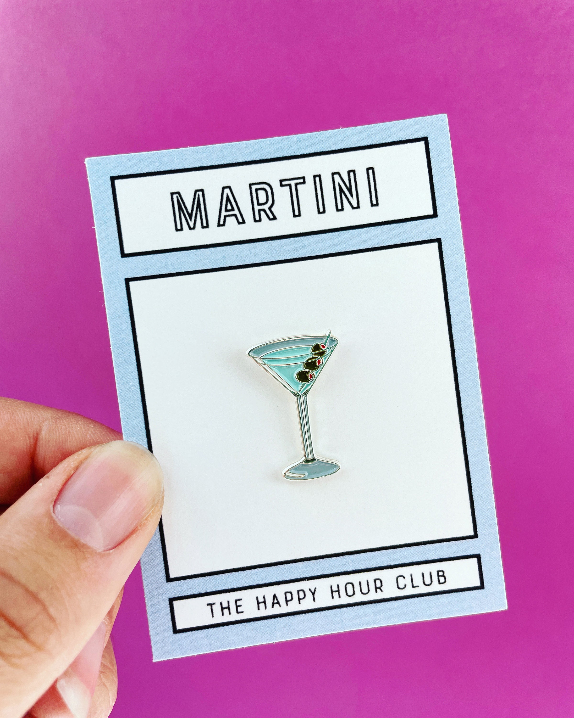 Martini Cocktail Enamel Pin Drinks and Alcohol Themed Gift | Etsy