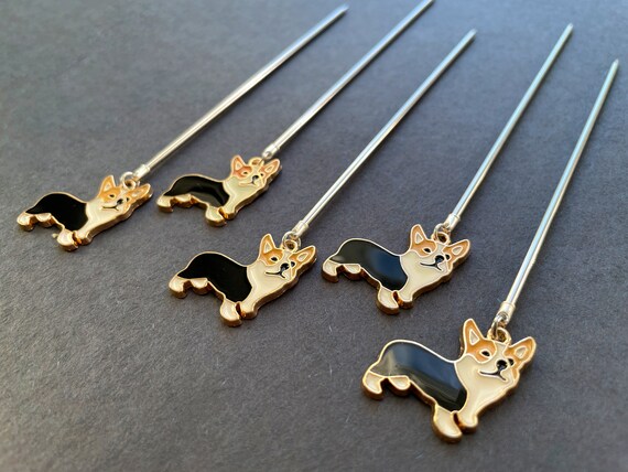 Corgi Cocktail Picks 5 Appetizer Picks Olive Martini Picks | Etsy