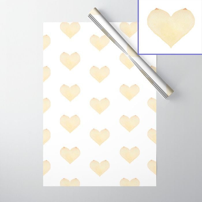 Boob Heart Wrapping Paper Sheets Set of 5 Boobies Breasts | Etsy