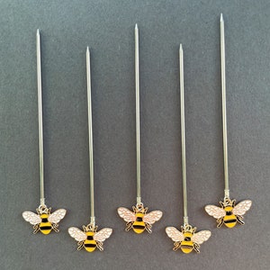 Bumble Bee Cocktail Picks - 5 Appetizer Picks - Olive Martini Picks for ...