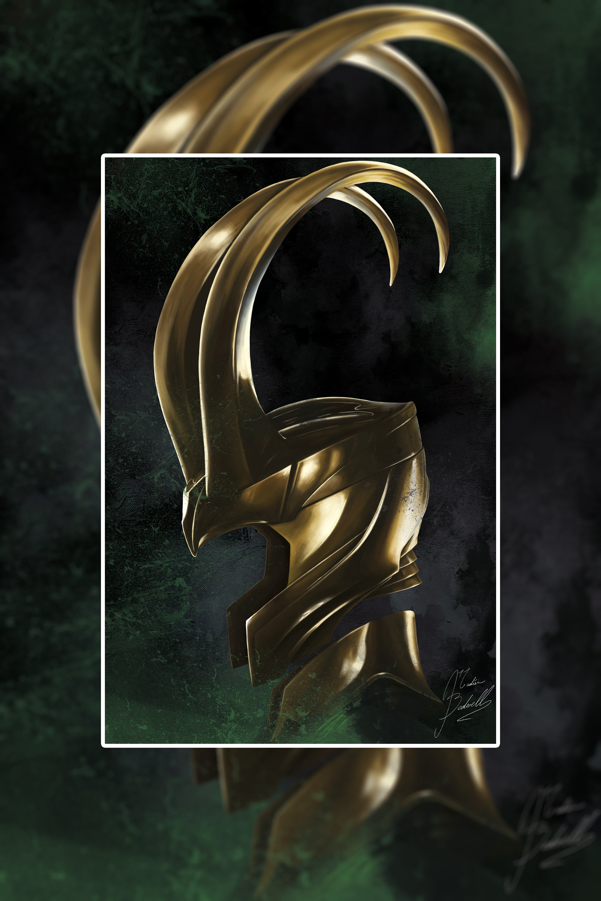 Loki Helmet Art