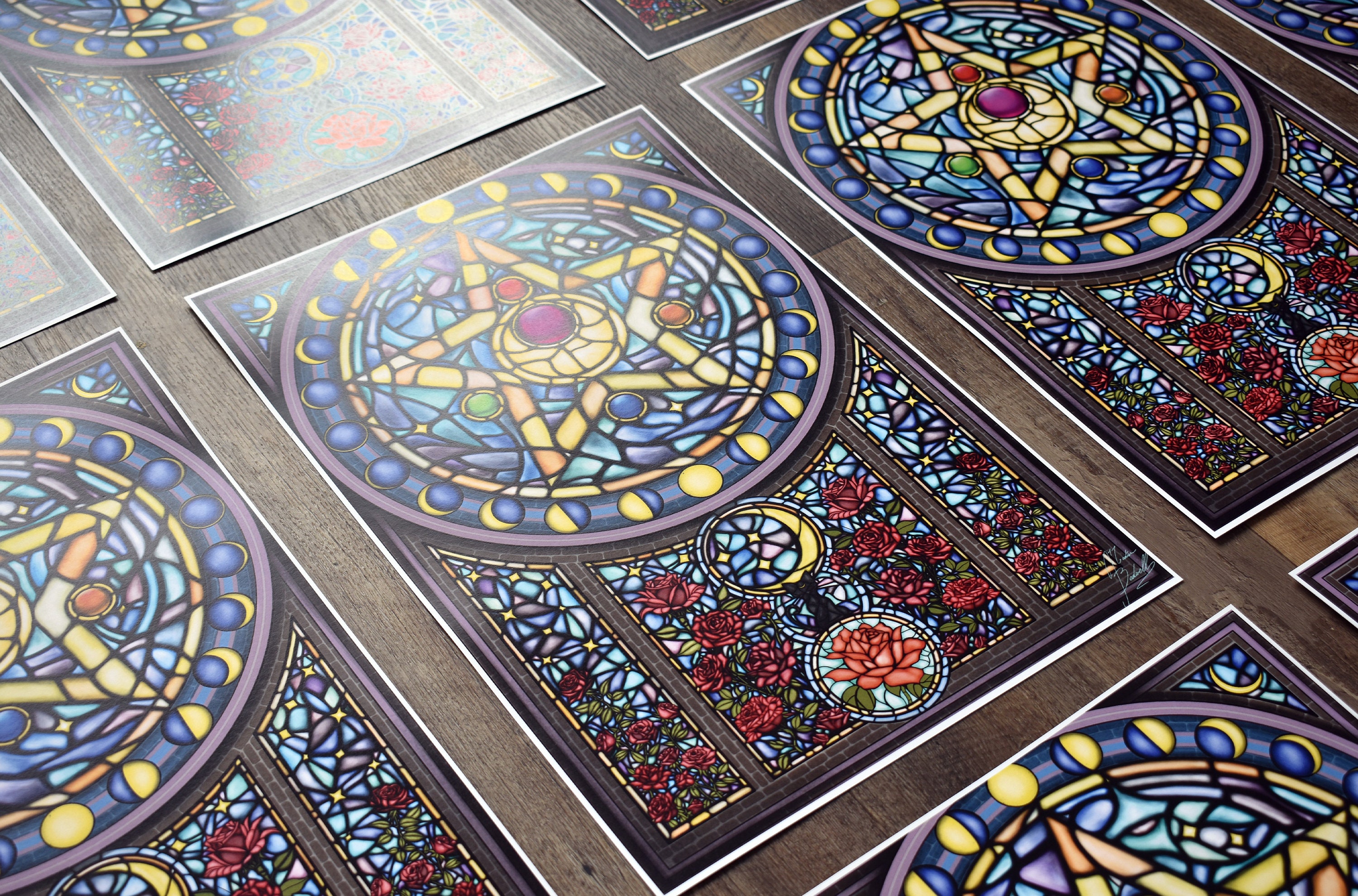 Moon Prism, sailor Moon Stain Glass Print - Etsy