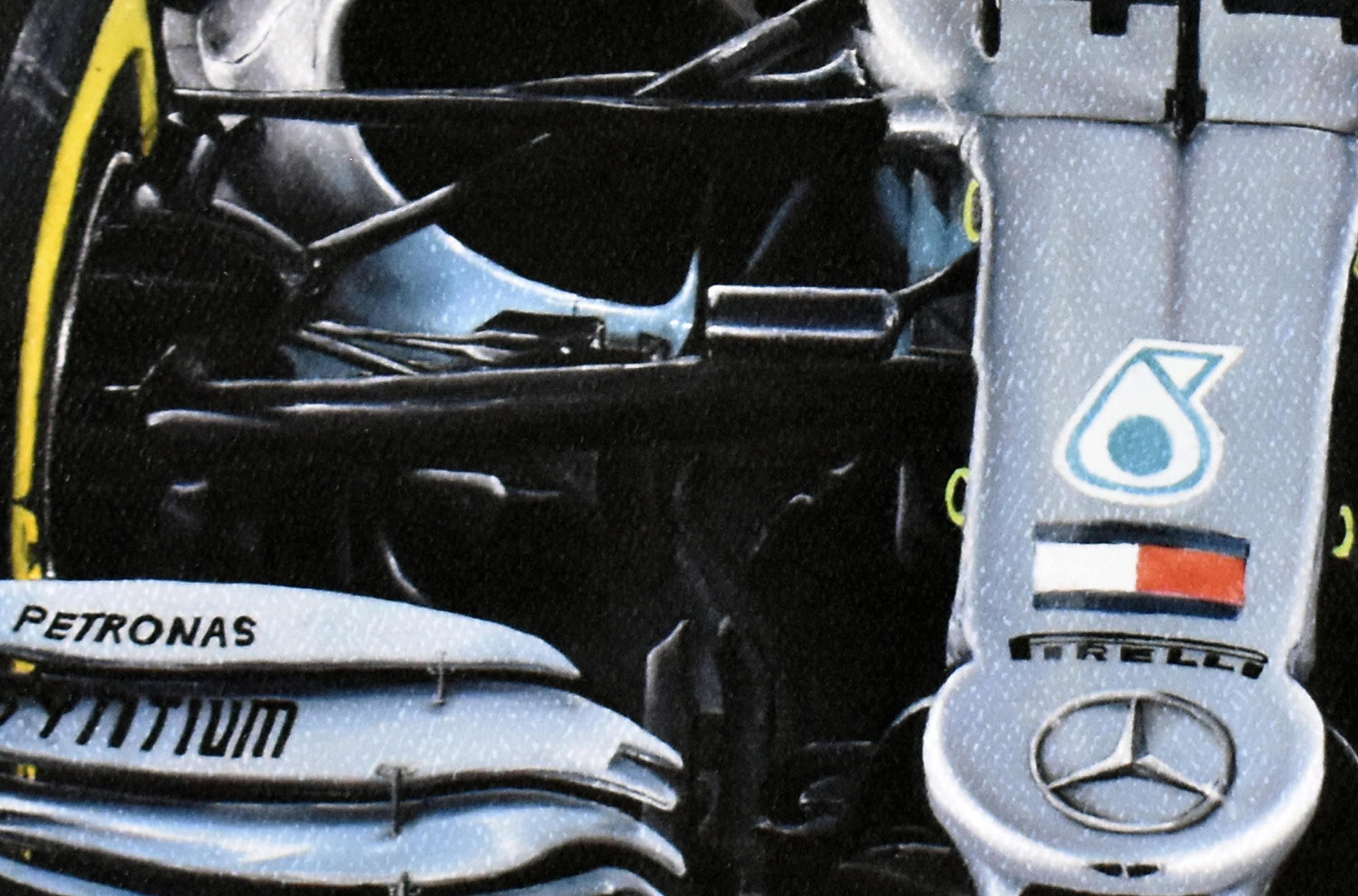 LH44 Mercedes F1 Car Art Print - Etsy