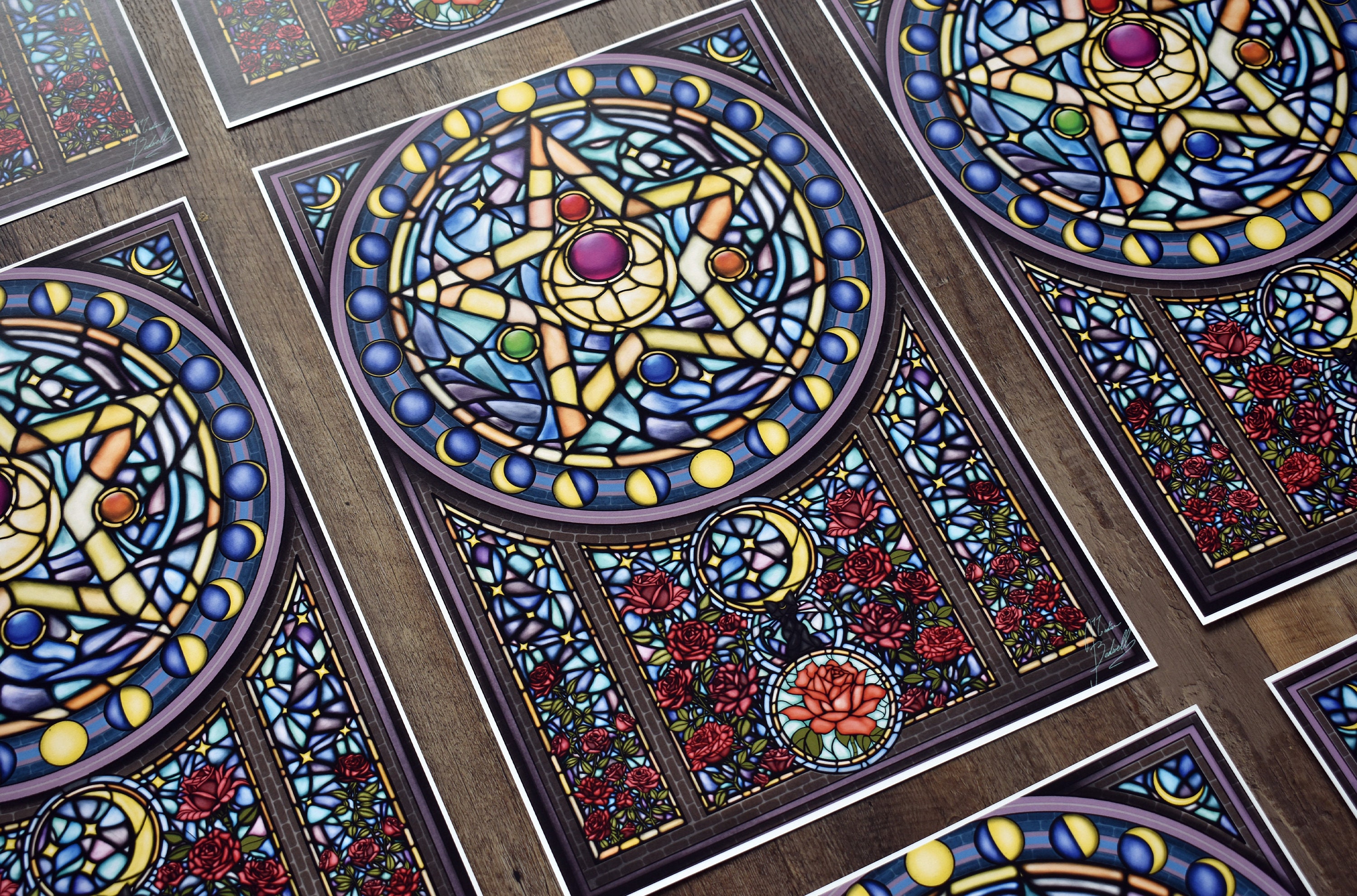 Moon Prism, sailor Moon Stain Glass Print - Etsy