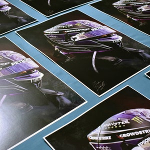 F1 Hamilton "helmet #44" - Art Print - Etsy
