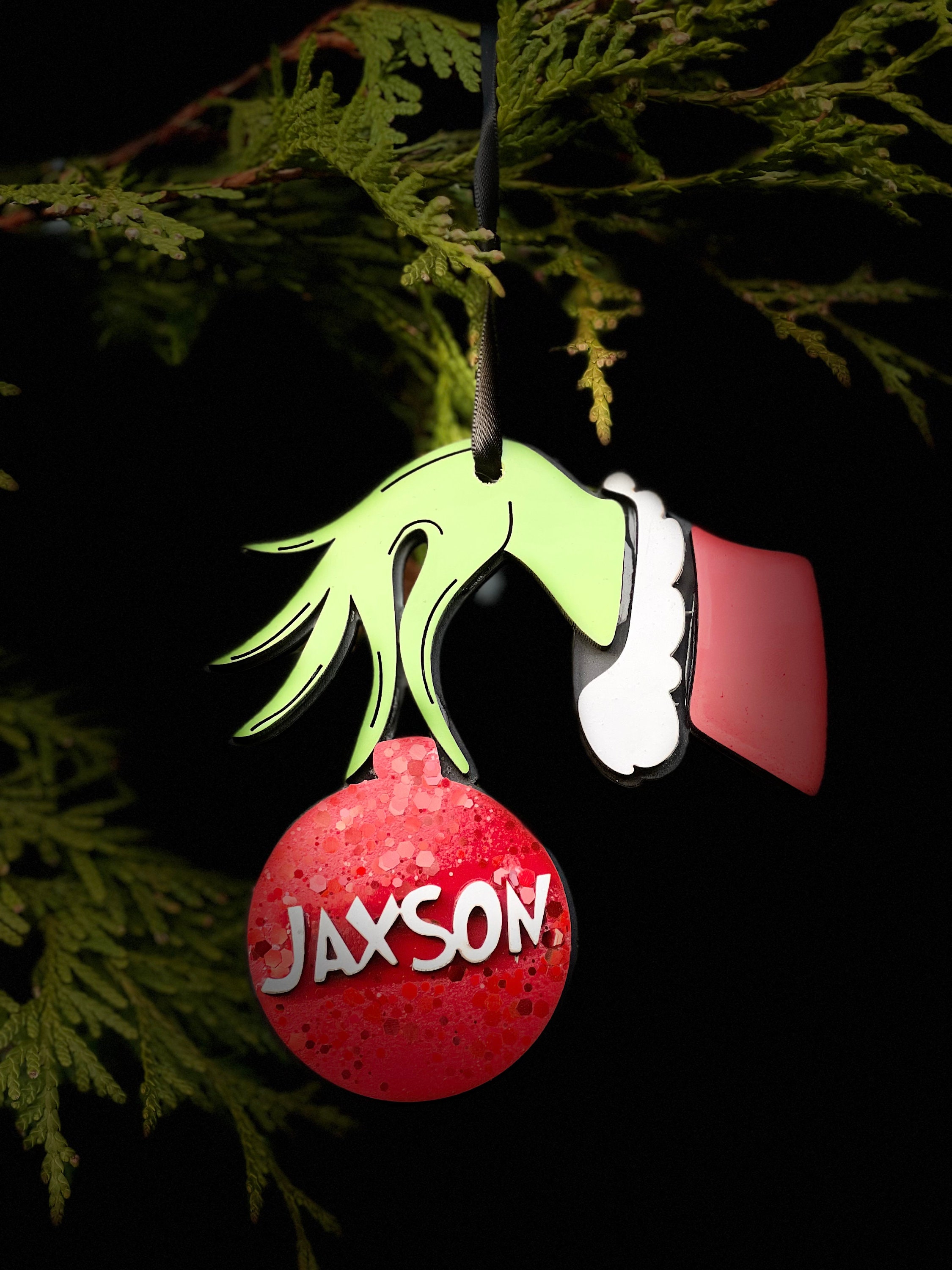 Personalized Grinch Ornament - Etsy