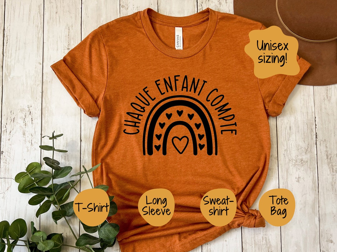 20% DONATED! Chaque Enfant Compte, Every Child Matters T-shirt, Orange ...