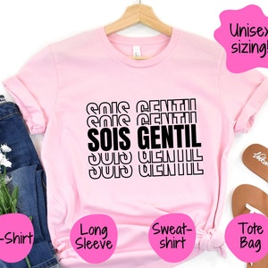 Sois Gentil, Be Kind Teacher T-shirt, Anti-bullying Shirt, Bullying ...