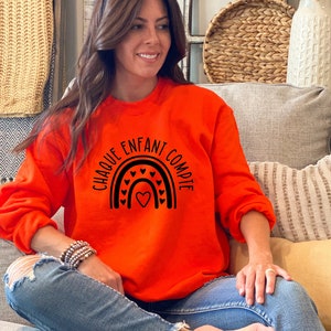 20% DONATED! Chaque Enfant Compte, Every Child Matters T-shirt, Orange ...
