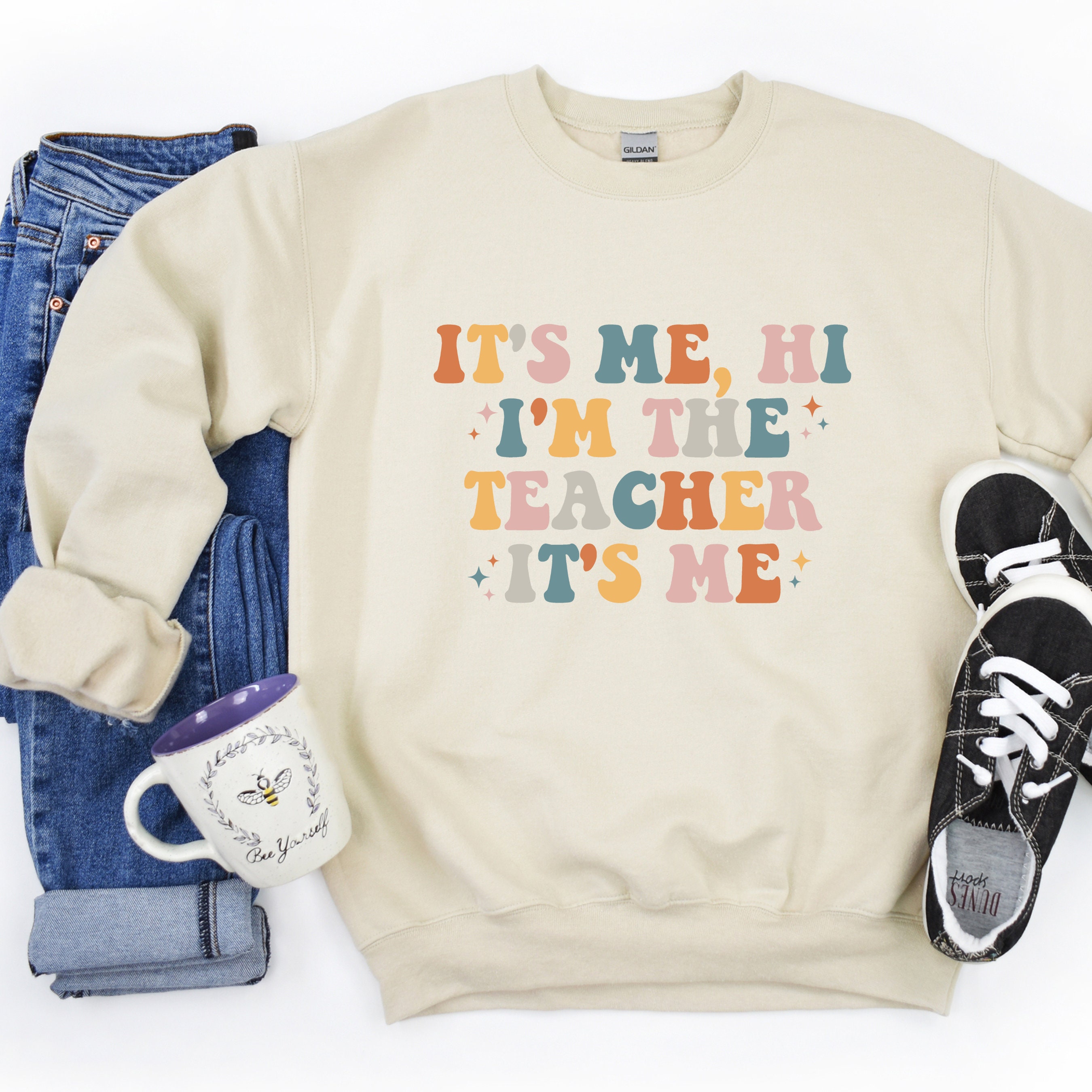 It's Me Hi I'm the Teacher It's Me Shirt Retro - Etsy Canada