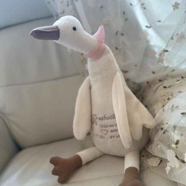 Goose Weighted Plush - Etsy