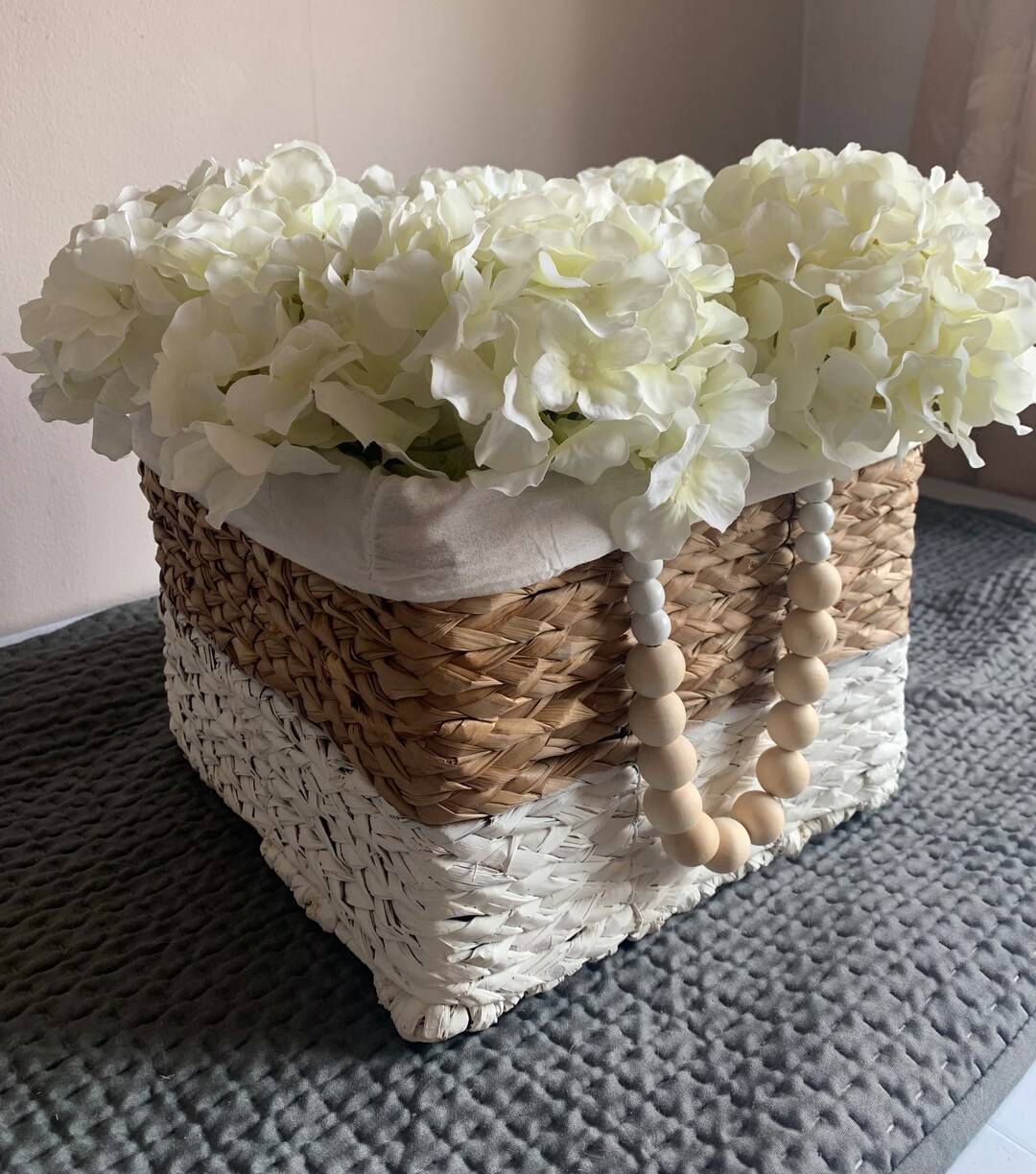 Square Woven Storage Basket - Etsy UK