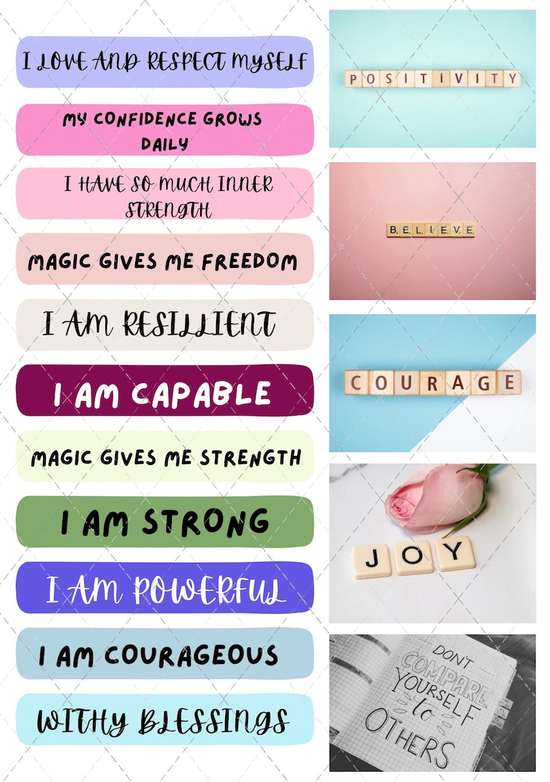 Vision Board Kit Printable, Witch Vision Board for Manifesting ...