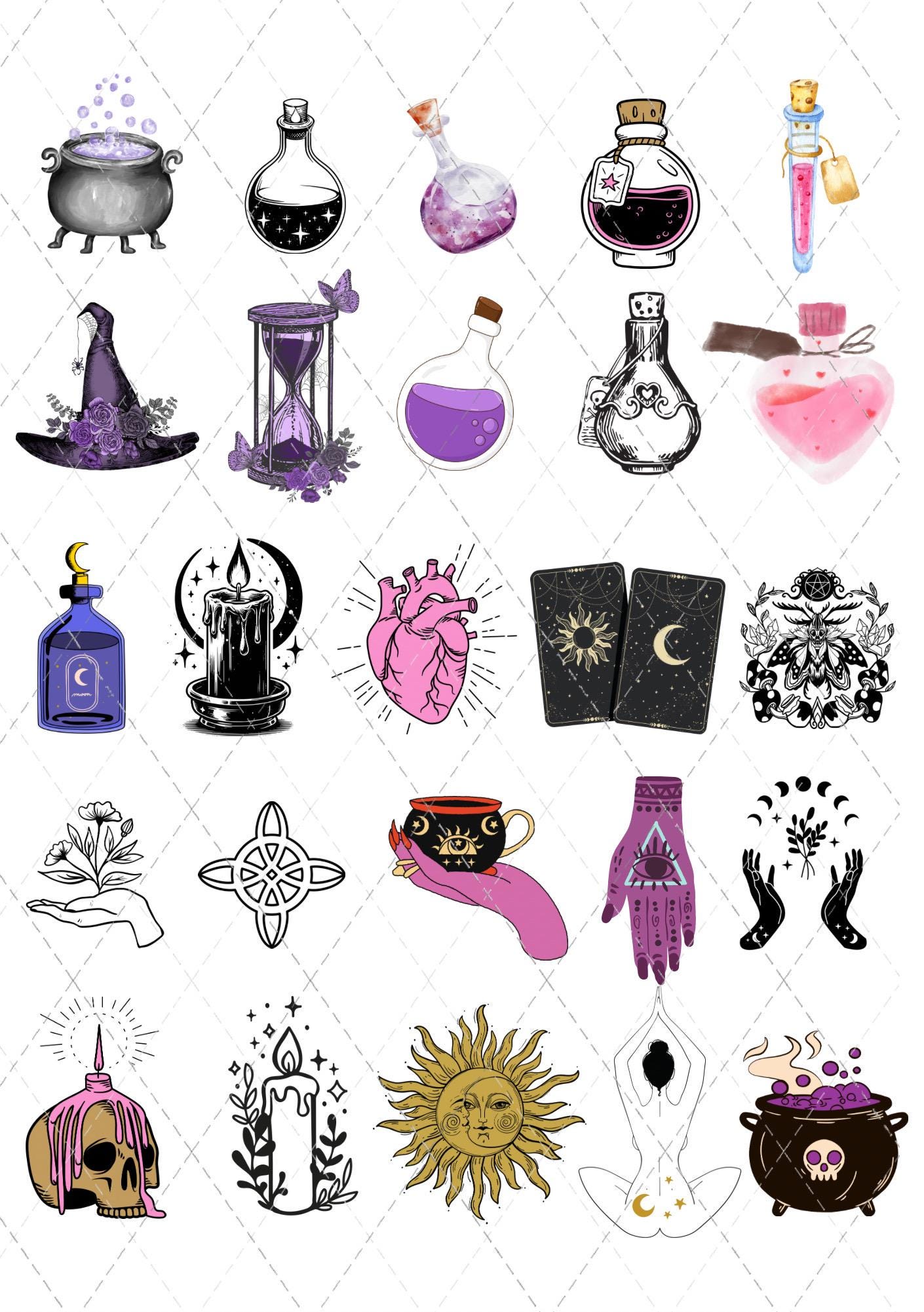 Vision Board Kit Printable, Witch Vision Board for Manifesting ...