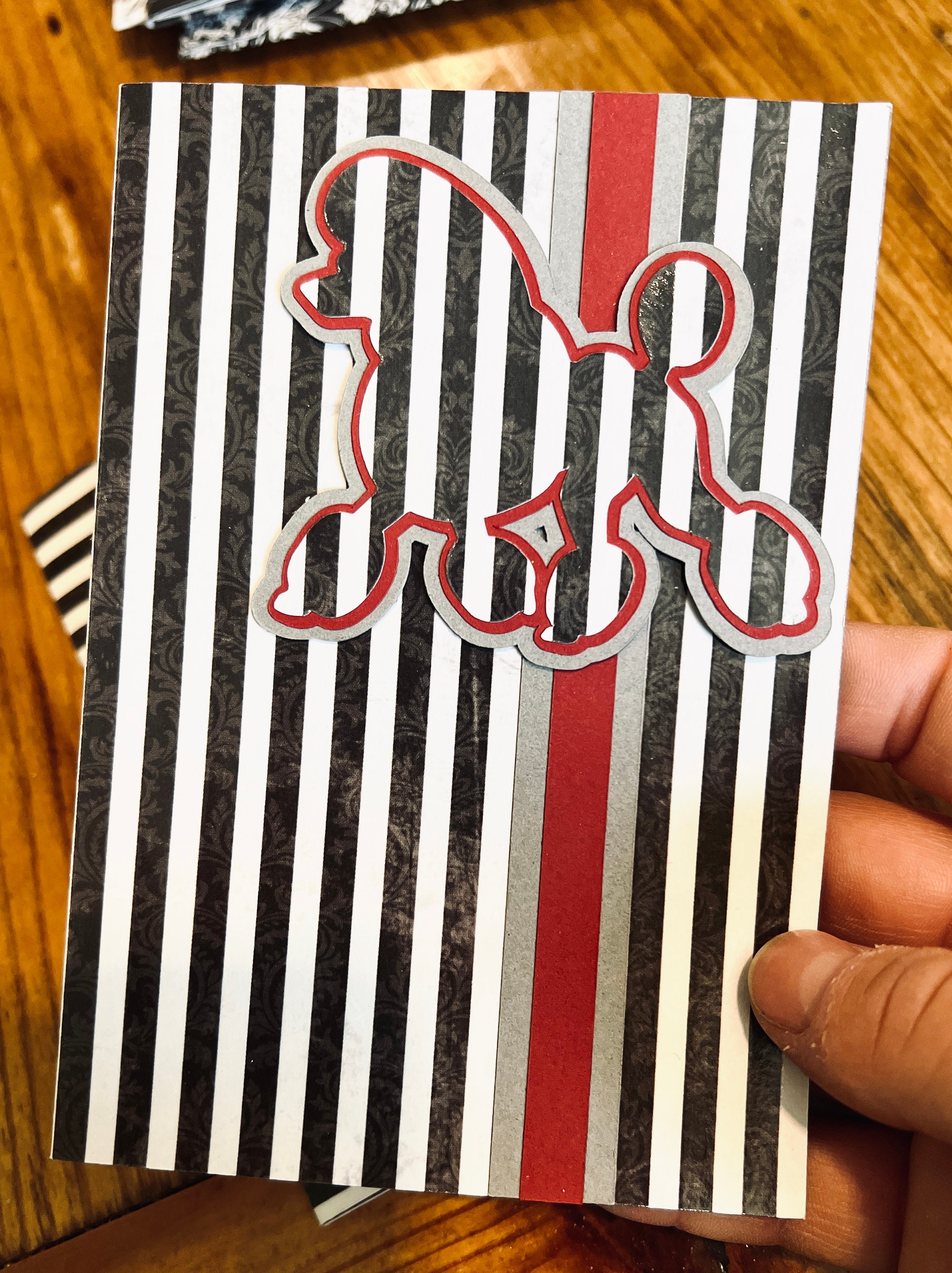 Handmade Greeting Cards, Poodle Greeting Cards, Gothic Greeting Card ...