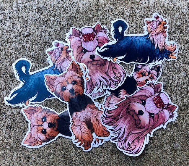 YORKIE Sticker Yorkie Decal Yorkshire Terrier Sticker Yorkshire Terrier ...