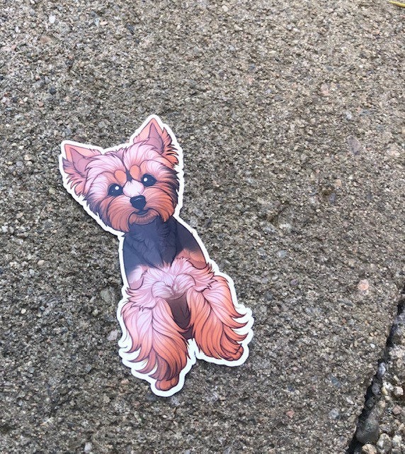 YORKIE Sticker Yorkie Decal Yorkshire Terrier Sticker Yorkshire Terrier ...