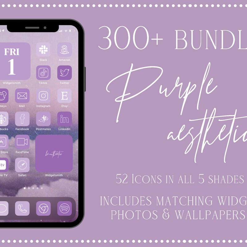 Purple App Icons - Etsy