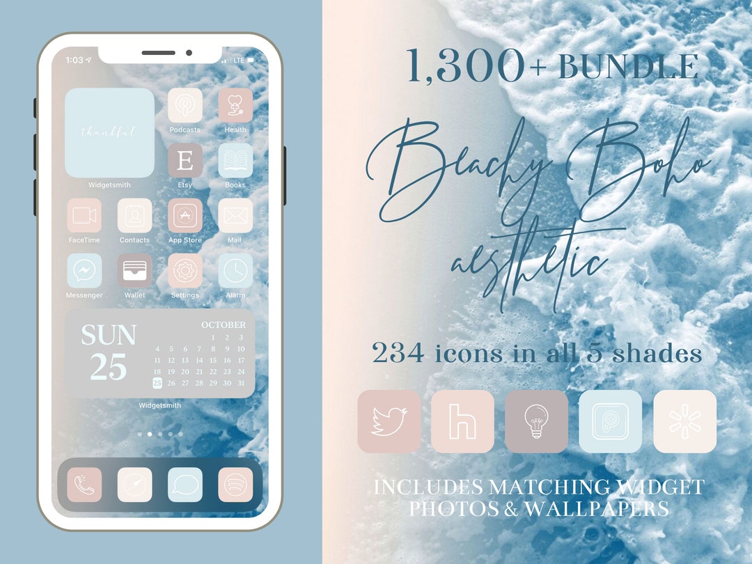Beach Boho Aesthetic Ios App Icons, 1,300 iPhone Ios 14 Aesthetic App ... Beach Boho Aesthetic Ios App Icons, 1,300 iPhone Ios 14 Aesthetic App ...