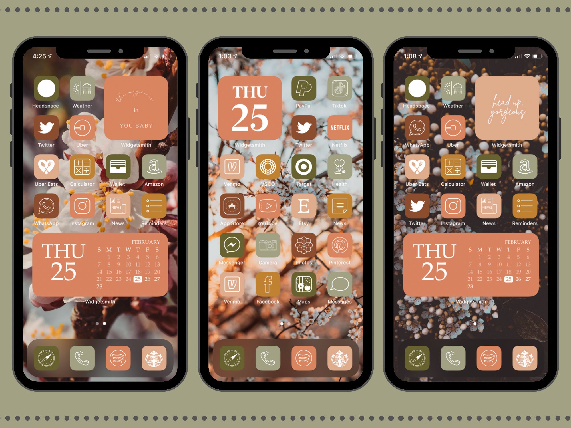 Earthy Boho App Icons, 94 iPhone App Icons Ios 14 Aesthetic, Neutral ...